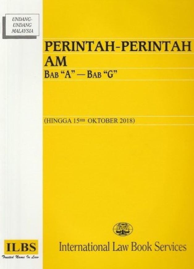 Cover image for Perintah-perintah am - Bab \"A\" - Bab \"G\" (Hingga ...
